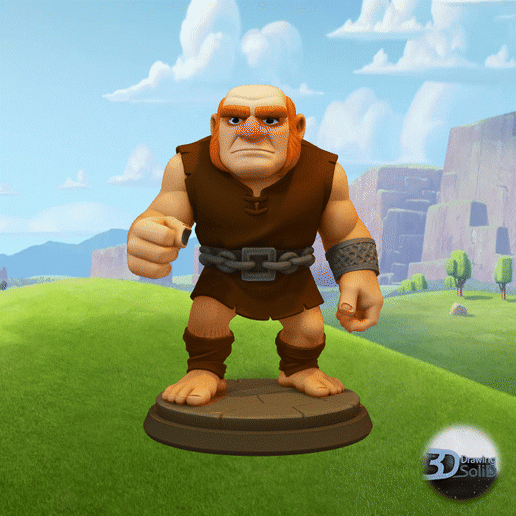 🗿 Coc Giant Figure・ STL File for 3D printing・Cults