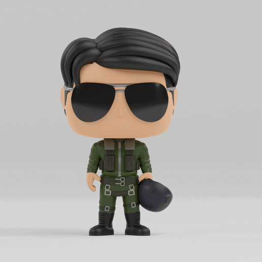🎬 Pete Maverick Mitchell funko pop from the movie top gun・ STL File for ...