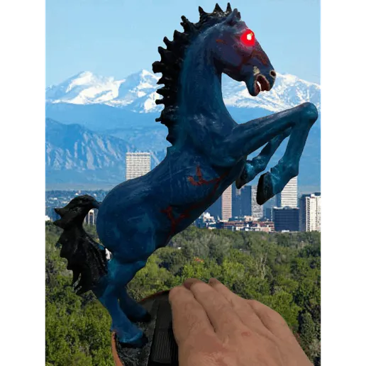 Blucifer / Blue Mustang🐴 *NEW 2025!・ OBJ File for 3D printing・Cults