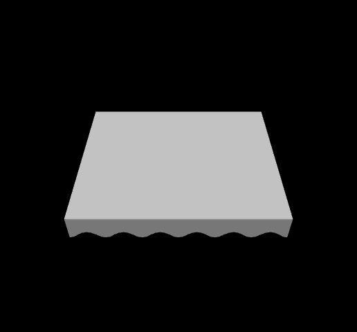 🏛️ Dreieckige Stoffmarkise mit Volant in Wellenform・ STL Datei für 3D ...