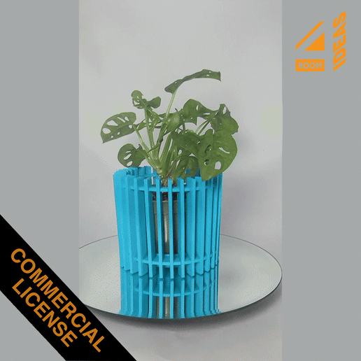 🪴 Planter Pot 2 - laser cut style - Commercial License・ STL File for 3D ...