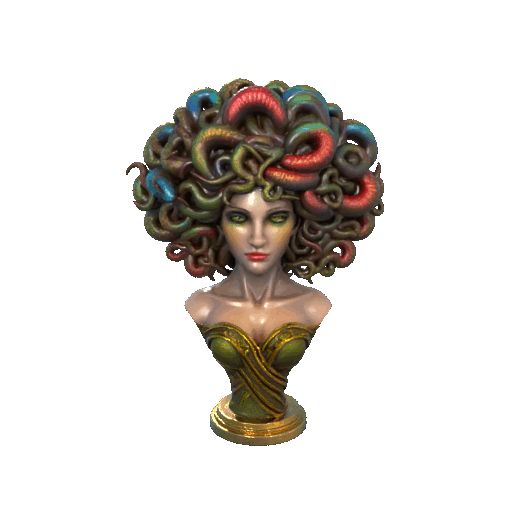 🪄 1985 Medusa Gorgon Head 3D Model, magic, dragon, serpent, mask, gnome ...