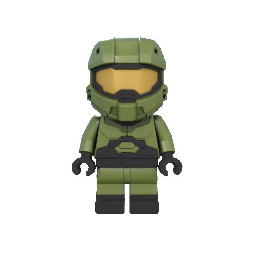 😇 Lego Master Chief Figure - Halo・ STL File for 3D printing・Cults