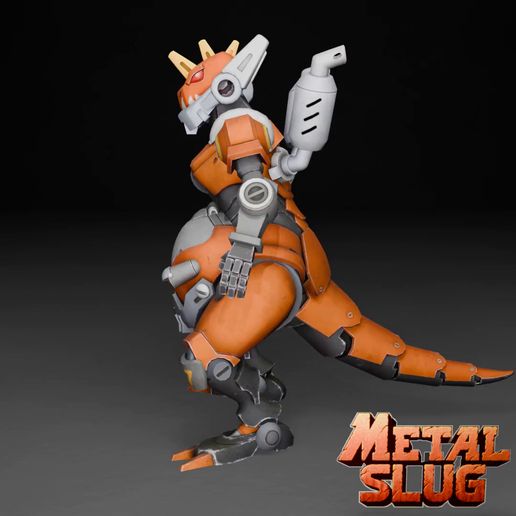 🦖 Gru Kang - Metal Slug Gru Kang - Funny Dinosaur from Metal Slug・ OBJ ...