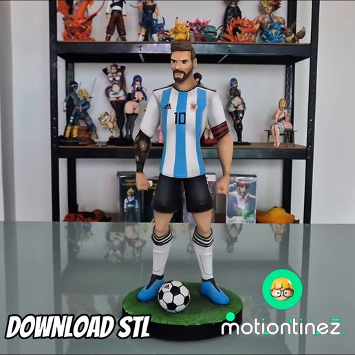 STL file Lionel Messi STL ⚽ ・3D printer model to download・Cults