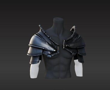 👼 Fallen Angel Shoulder Armor - Futuristic Pauldrons for High-Quality ...