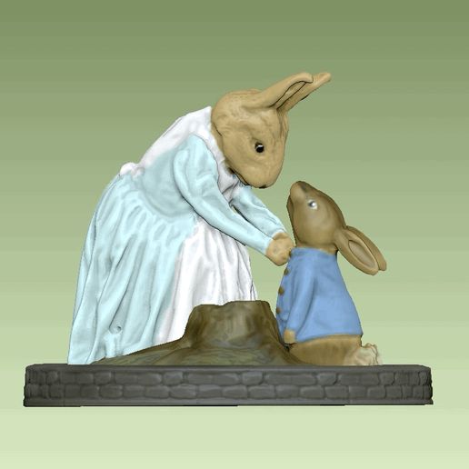 🐇 Peter Rabbit diorama・ STL File for 3D printing・Cults
