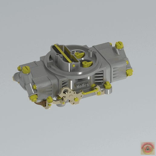🚙 HOLLEY CFM 850 CARBURETOR - high resolution・ STL File for ・Cults