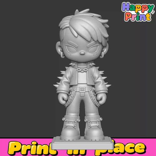 🗿 Punk boys・ STL File for 3D printing・Cults