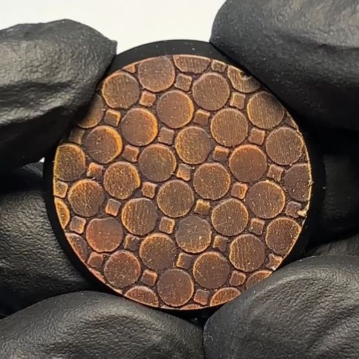 🎲 Round Bases Set – Pavement 25 Texture (25–160mm) | Perfect for ...