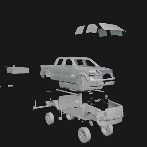 🚗 1996 F150 Car 3D Model For Print - STL File - 3D Printing Car・ STL ...