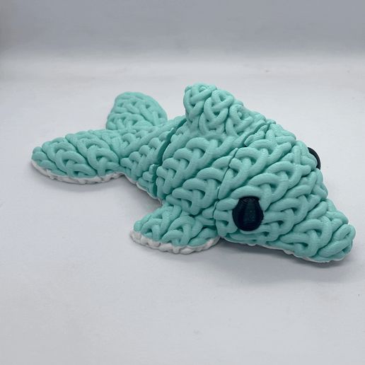 🐬 Knitted Flexi Dolphin・ 3D File for 3D printing・Cults