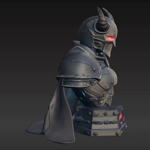 👤 BUST OF DARK KNIGHT, CURSED OF THE VOID WARS・ STL File for 3D ...