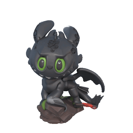 🚆 Labubu - Toothless - How To Train Your Dragon・ STL File for 3D ...
