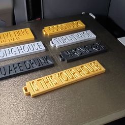 KEYCHAINS 3D PRINTED MODEL - FREE & PAID・2 3D Models & STL Files to ...