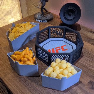 🥣 UFC Octagon Snack Bowl・ STP File for 3D printing・Cults