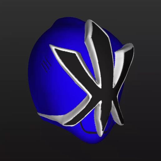 🗡️ Power Rangers Samurai Custom Helmet Sculpt (Blue)・ 3D File for 3D ...