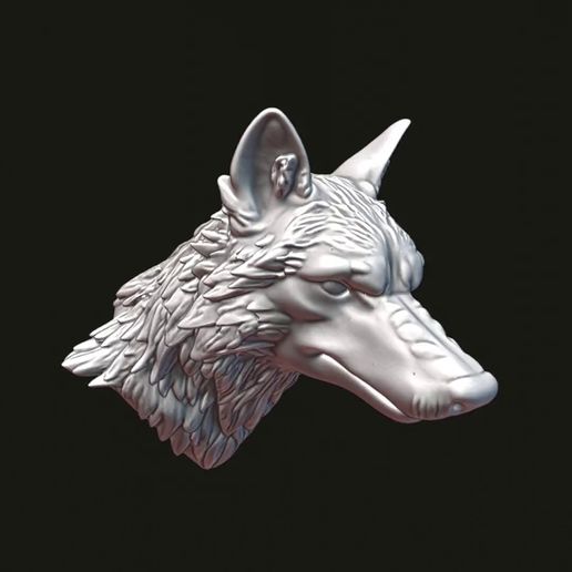 🐺 Wolf Sculpture Bust - 3D STL Printable・ archivo STL para Impresión 3D ...