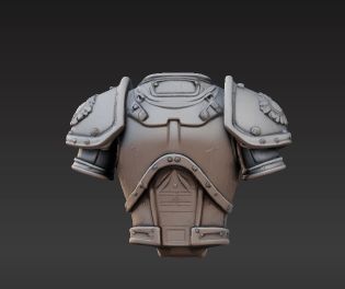 🦁 Cyber Chest Armor – Emblematic Lion Core Piece for 3D Printed Models ...