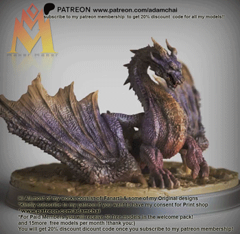 👹 Fatalis - Monster Hunter-Classic Game Characters- FAN ART・ STL File ...
