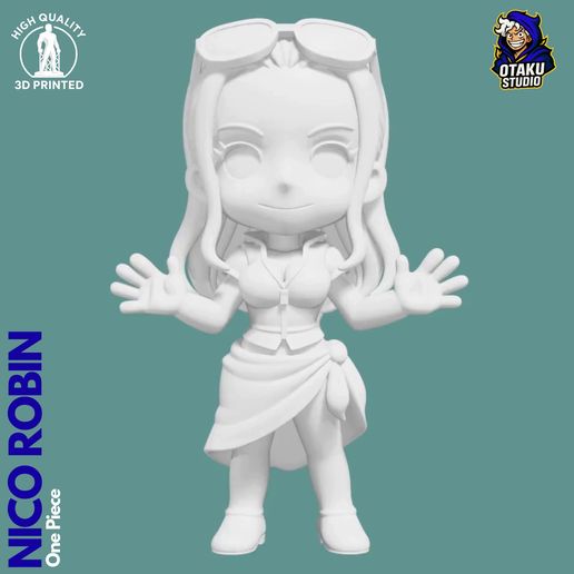 🎨 Chibi Nico Robin - One Piece Fan Art 3D Model・ STL File for 3D ...