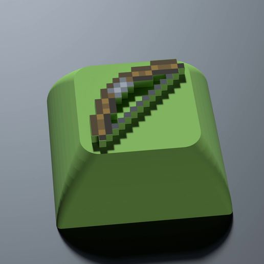 🆓 Minecraft Tools - Minecraft - Keycaps・Free 3D File for 3D printing・Cults