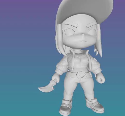 🦸 akali kda league of legends・ STL File for 3D printing・Cults