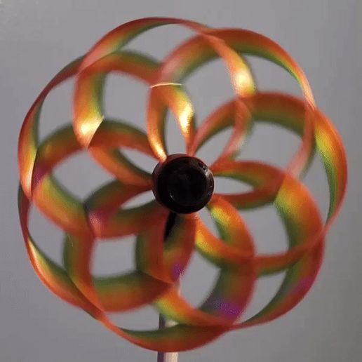🌬️ 7 Lobe Toroidal Wind Spinner・ 3D File for ・Cults