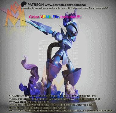 STL file Ceruledge Action Pose -VRML Color File included!!! - Pokémon ...