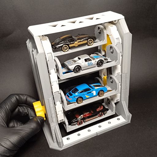 🚗 Vertical Car Carousel・ 3D File for 3D printing・Cults