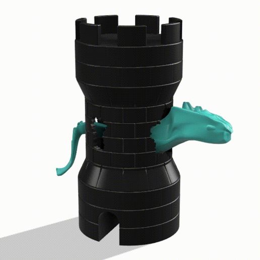 👶 Baby Dragon Tower - Incense-Holder・Free STL File for 3D printing・Cults