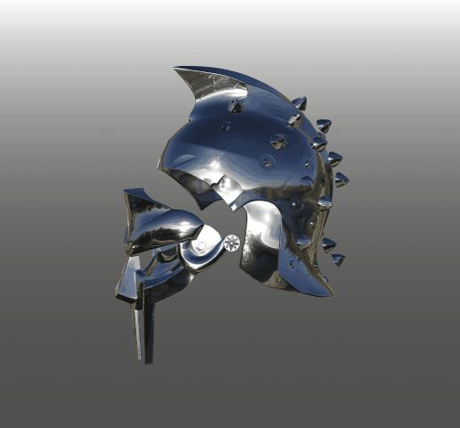 3D file Maximus Gladiator Helmet Battle Damage (2 models) 🪖 ・Model to ...