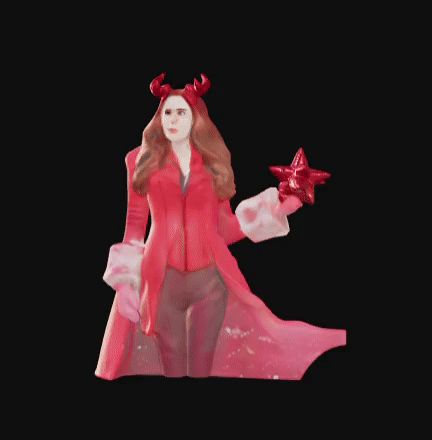 Free STL file CHRISTMAS WANDA MAXIMOFF [MARVEL] [AVENGERS] 🎄 ・3D print ...
