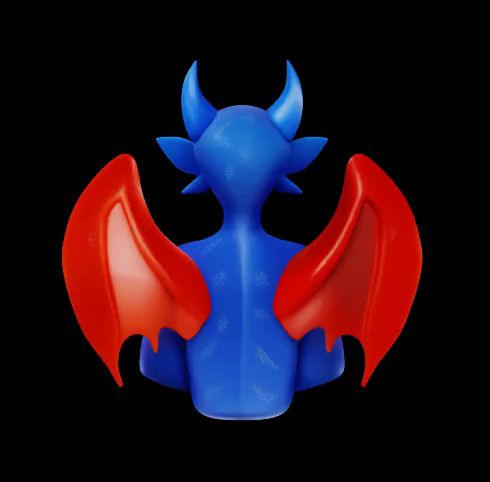 STL file Statue of Satan the devil 😈 ・3D print object to download・Cults