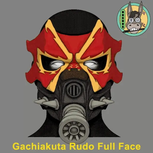 🎭 Gachiakuta Rudo Surebrec Full Face Mask for Cosplay・ 3D File for 3D ...