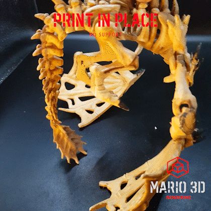 💀 DRAGON_BALERION_SKELETON_FLEXI_2VERSIONS_PRINT_IN_PLACE・ STL File for ...