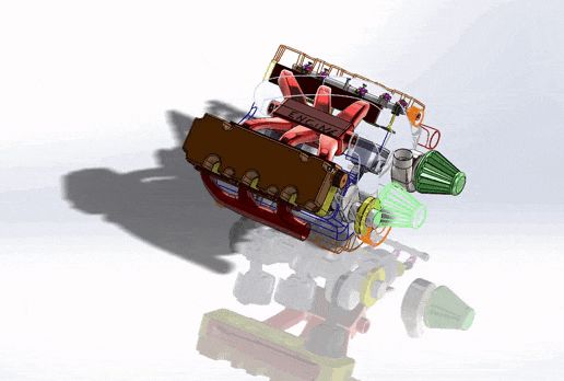 STL file Modern Engine parts for Assembly Practice/ FUN/ Education 🧑‍🔧 ...