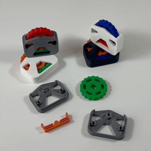 🛞 Mechanical Anti Stress Click Wheel Fidget Toy・ 3D File for 3D ...