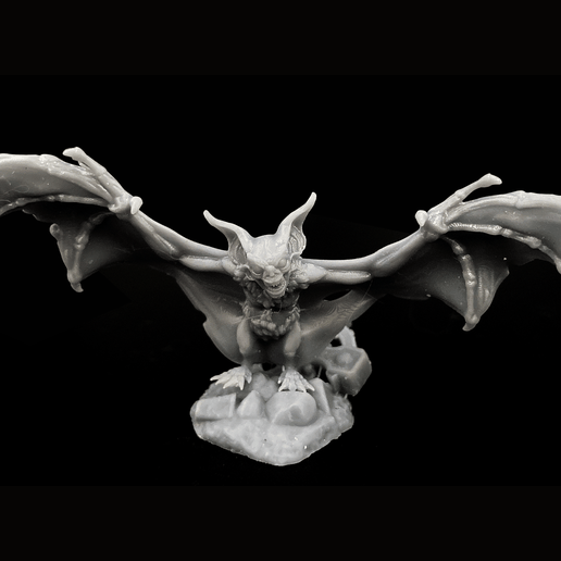 🦇 Hell bat - c・Free STL File for ・Cults