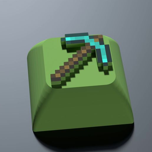 🆓 Minecraft Tools - Minecraft - Keycaps・Free 3D File for 3D printing・Cults