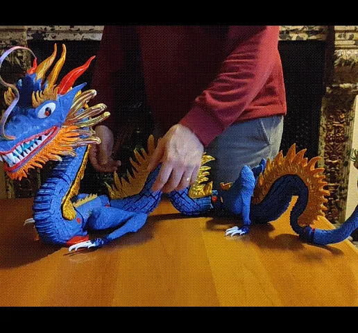 🐉 Articulated Dragon. Tian Long. 天龙. Giant Articulated Dragon. Sky ...
