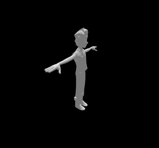 ♂️ Cartoon Male Character T-Pose・ STL File for 3D printing・Cults