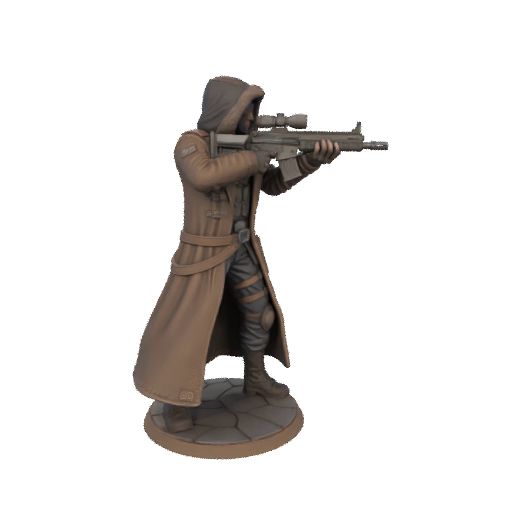 🔫 Post-Apocalyptic Sniper / Wasteland Scout Miniature・ STL File for 3D ...