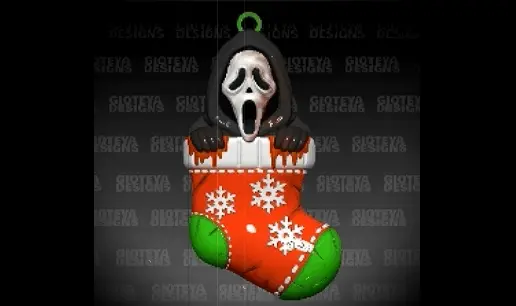 🧦 Xmas Socks Scream・ STL File for 3D printing・Cults