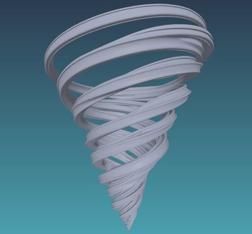 🌪️ Tornado Hurricane Cyclone Whirlwind Swirl Typhoon Effect・ STL File ...