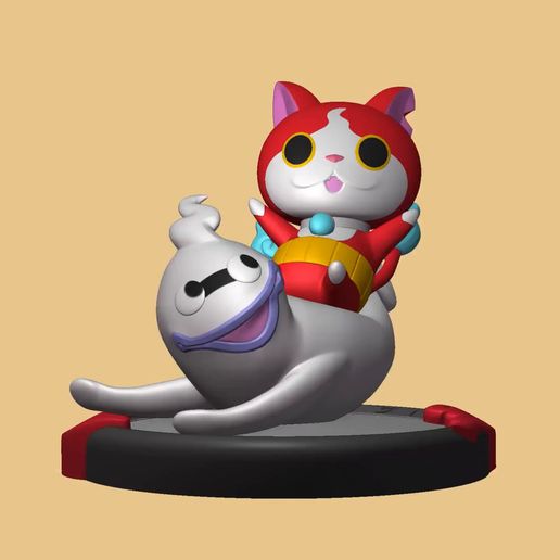 ⌚ Jibanyan & Whisper (Yo-kai Watch)・Free 3D File for 3D printing・Cults