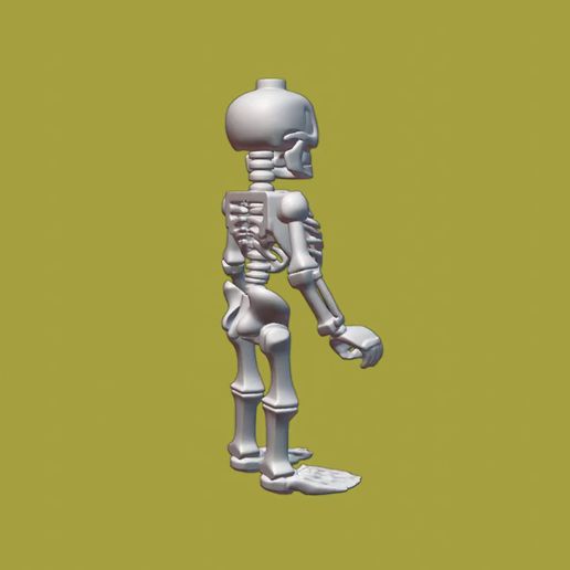 💀 Mini Skeleton - STL Printable・Archivo STL para Impresión 3D・Cults