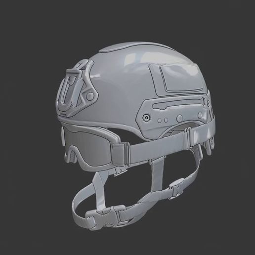 🪖 Casco de Combate Militar Moderno | Tactical Ops Core Style | NVG ...