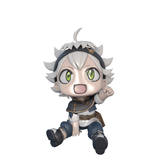 ☘️ Miniatura de Asta Black Clover・Arquivo STL para Impressão 3D・Cults