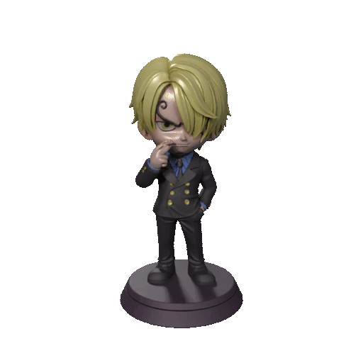 👩‍🍳 Sanji – ONE PIECE - Chibi Anime Chef Character Figure (Fan Art ...